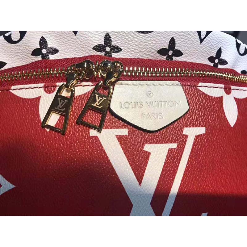 Louis Vuitton Monogram Bag With Red Trimmer Dress | semashow.com